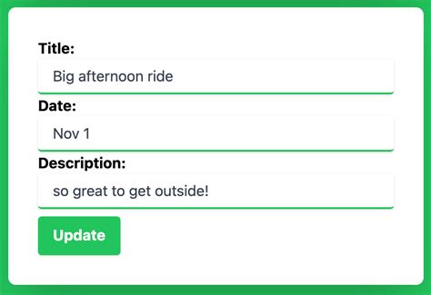 Creating Editable Items In React With Sinatra Backend By Alessandra