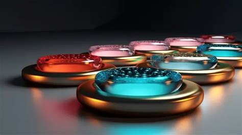 제품 프레젠테이션을 위해 둥근 접시에 3d 모델링된 금속 공을 보여주는 조용한 파스텔톤 장면 호화 연단 3d 연단 3d