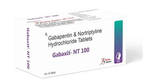Gabapentin 100 Mg Nortriptyline 10mg At ₹ 110 Strip Gabapentin And Nortriptyline Tablets In