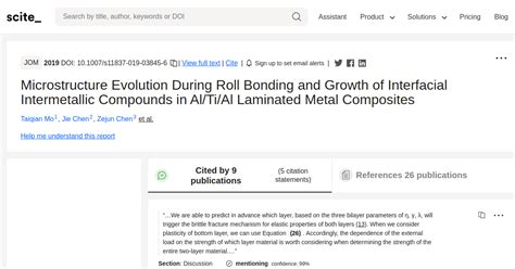 [citation Report] Microstructure Evolution During Roll Bonding And