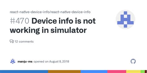 Device Info Is Not Working In Simulator · Issue 470 · React Native