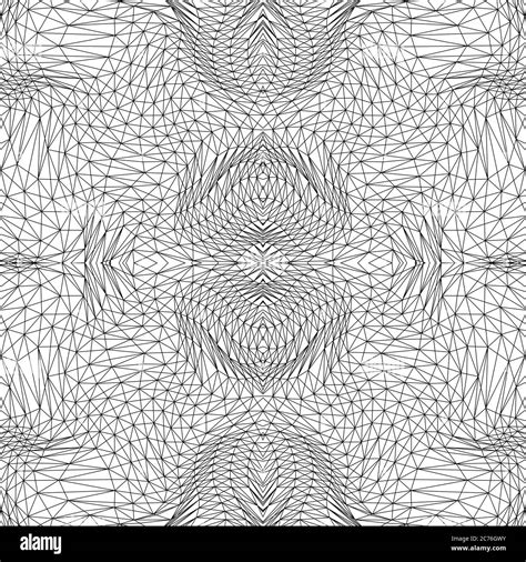 Geometric Low Poly Linear Seamless Pattern Stock Vector Image And Art Alamy