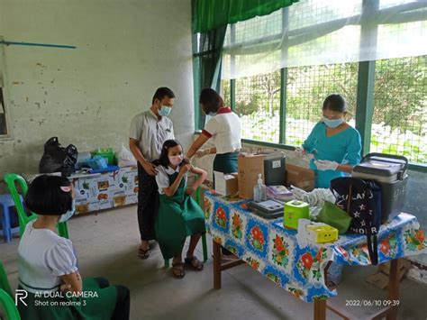 ဒဂုံမြို့သစ် မြောက်ပိုင်း မြို့နယ်တွင် အသက် ၅ နှစ်မှ အသက် ၁၂ နှစ်အထိ ကျောင်းသား သူများအား ကိုဗစ