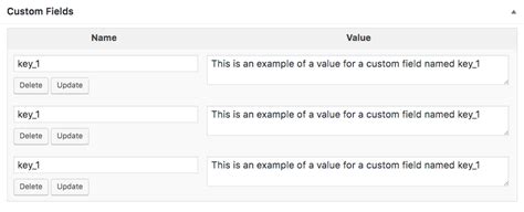 Get All Values For Specific Custom Field Key