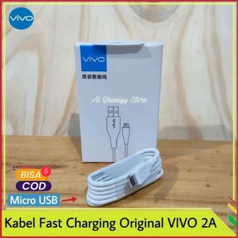 Jual KABEL DATA VIVO 2A FAST CHARGING ORIGINAL 100 MICRO USB Di Seller Regular Pegadungan