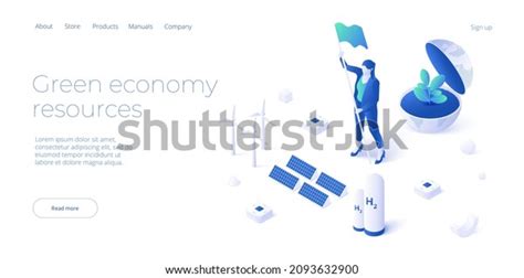 아이소메트릭 벡터 그림의 녹색 경제와 재생 스톡 벡터로열티 프리 2093632900 Shutterstock