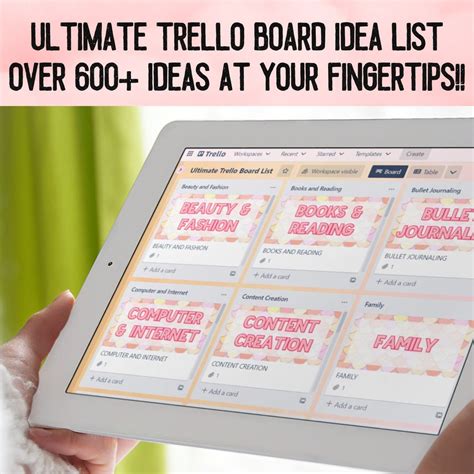 Ultimate Trello Board Ideas List Template Trello Board Template Trello
