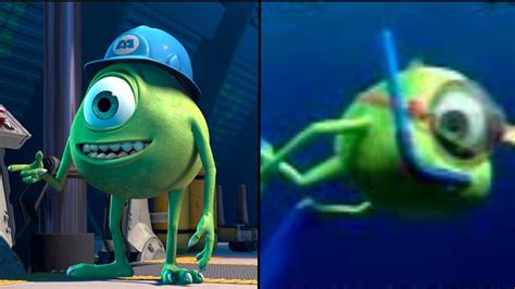 Monsters Incs Mike Wazowski Also Features In Cars Finding Nemo Wall