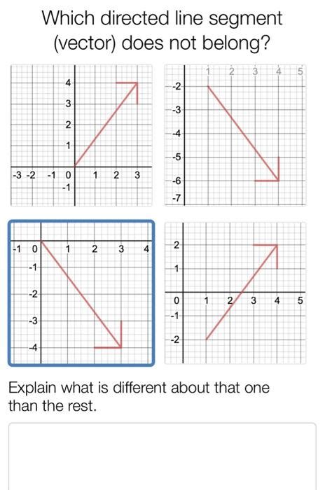 [solved] which directed line segment does not belong expla