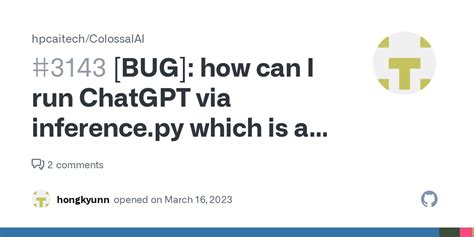 BUG How Can I Run ChatGPT Via Inference Py Which Is At The Example