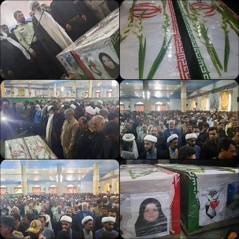 فیلم تلخ از آخرین وداع دختر و پسر شهید شهرکی با پیکر پدر و مادرشان در