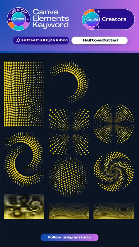 400 Canva Free Elements And Keywords In 2024 Halftone Dots Canvas Background Ideas Canvas