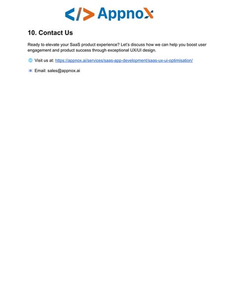 Saas Ui Ux Optimization Appnox Technology Pdf