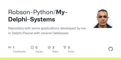 Github Robson Pythonmy Delphi Systems Repository With Some