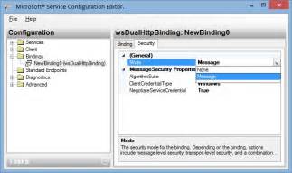 C Wcf Dualbinding Message Security Stack Overflow