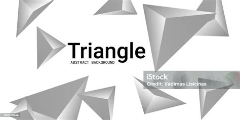 삼각형 배경입니다 3d 삼각형의 추상 구성 0명에 대한 스톡 벡터 아트 및 기타 이미지 0명 과학 구도 Istock