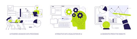 Aipowered Data Analysis Abstract Concept Vector Illustrations Stock