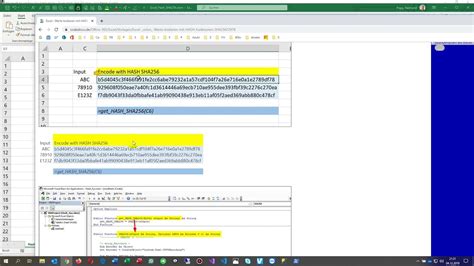 Excel Werte Kodieren Mit Hash Funktionen Sha256 Vba Youtube