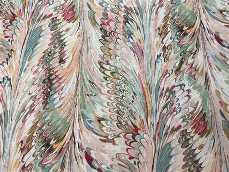 Spring Marbled Plume Fine 100 Linen Made In Austria 2 Yard Minimum