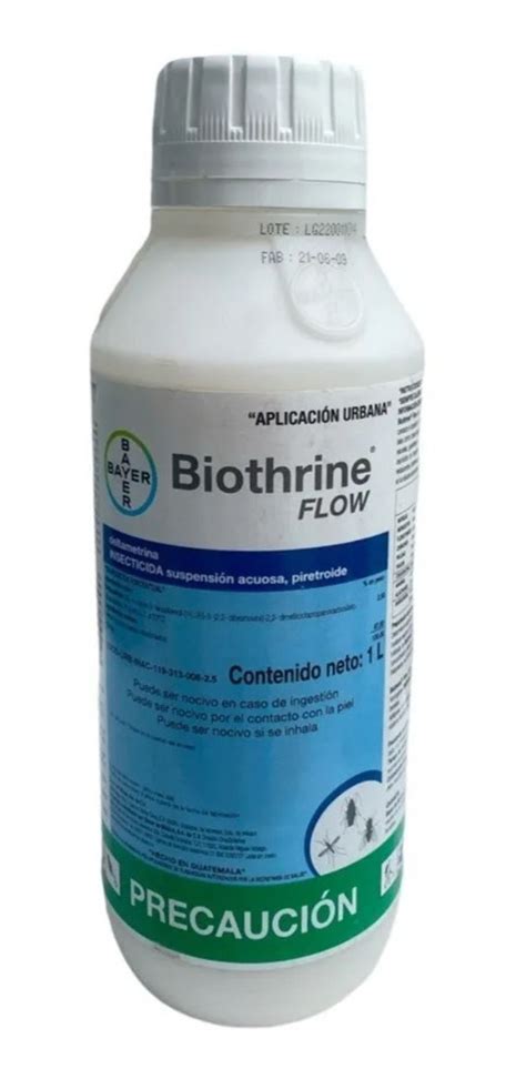 Biothrine Flow 1 Litro Veneno Para Cucaracha Chinche Y Araña Meses