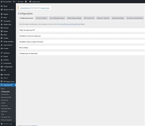 review do plugin de segurança wordpress all in one aios lab pink
