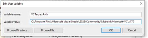 Visual Studio C Microsoft Cpp Default Props Was Not Found Stack Overflow