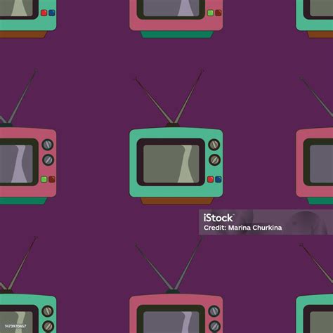 Tv Pattern Stock Illustration Download Image Now Abstract