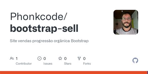 Github Phonkcodebootstrap Sell Site Vendas Progressão Orgânica Bootstrap