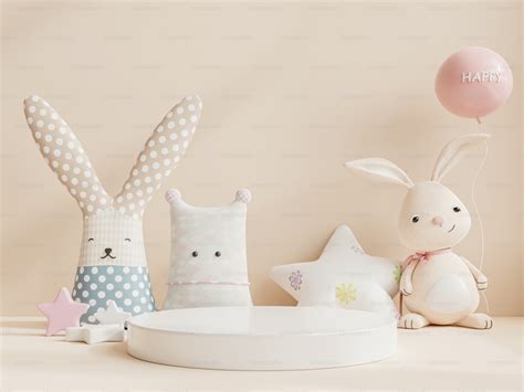 어린이 방 어린이 방 보육원 모형3d 렌더링에 있는 제품을 위한 모형 연단 사진 Unsplash의 실내 이미지