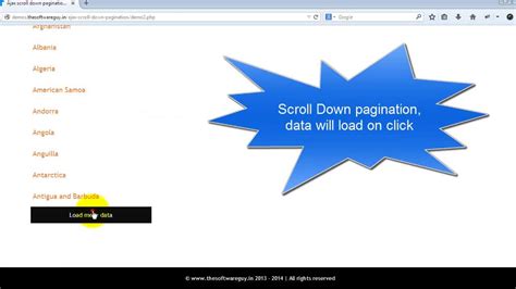 Ajax Scroll Down Pagination With Php And Mysql Youtube