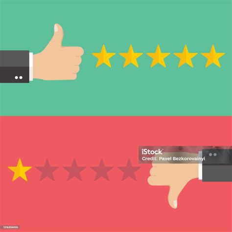 비즈니스 손 엄지 손가락 진실과 거짓 기호 긍정적 이고 부정적인 피드백 개념의 벡터 그림입니다 최소한의 평면 디자인 1위에 대한 스톡 벡터 아트 및 기타 이미지 Istock
