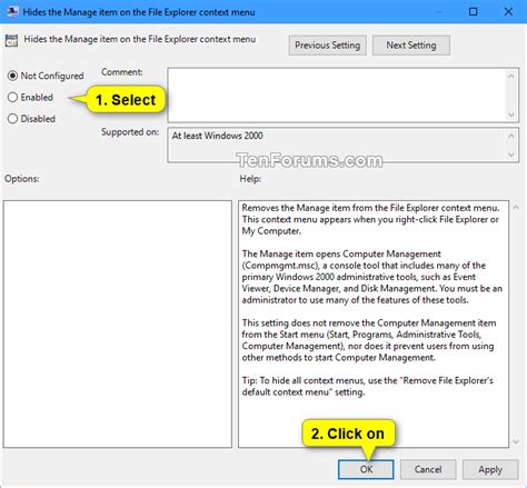 Remove Manage From This Pc Context Menu In Windows 10 Tutorials