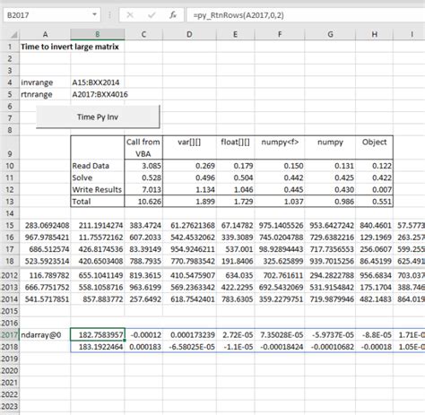 Transferring Large Arrays With Pyxll Newton Excel Bach Not Just An