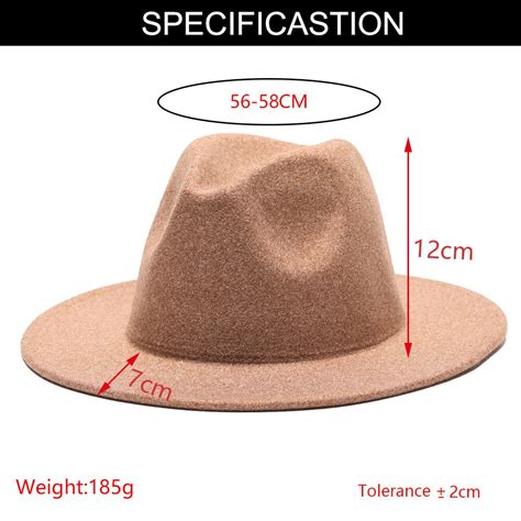 Winter Fedora Hats For Women Flat Wide Brim Soft W Grandado