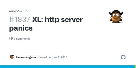 xl server panics · issue 1837 · minio minio · github