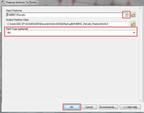 How To Calculate Longitude And Latitude Points For A Parcel Fabric In ArcMap