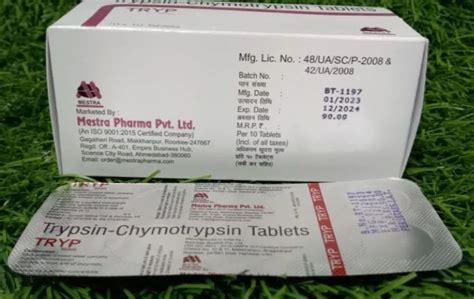 Trypsin Chymotrypsin Tablets At Rs 195 Box Chymocip Tablet In Roorkee Id 4366549433