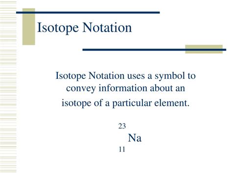 Isotope Notation Examples