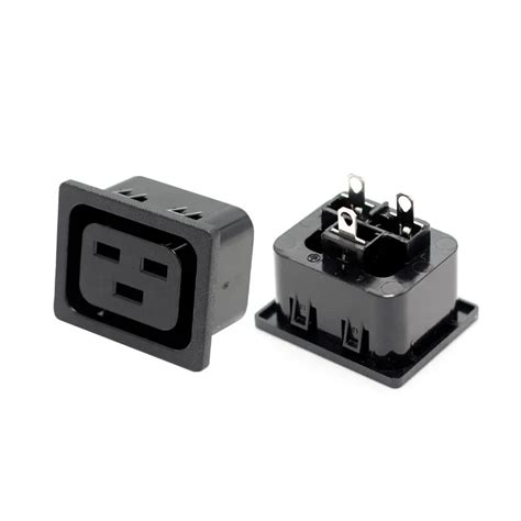 IEC 60320 C19 PDU Socket Connector AC Power Socket For Rack Power Distribution Unit Alibaba Com