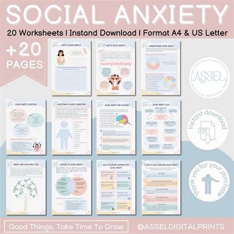 Social Anxiety Workbook Social Anxiety Worksheets For Teens And Adults