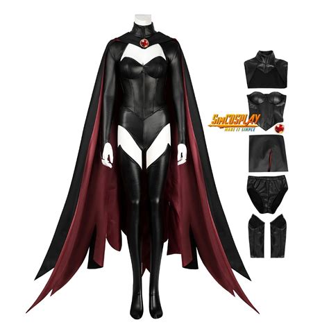 Goblin Queen Madelyne Pryor X Men 97 Cosplay Costume Black Suit
