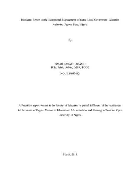 Practicum Report Docx