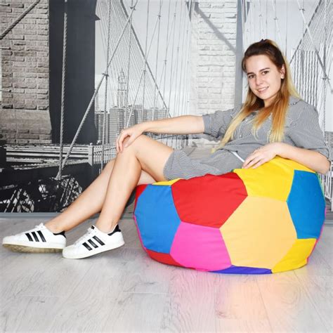 Кресло мешок Футбольный мяч (диаметр 80 см) - купить в интернет ...