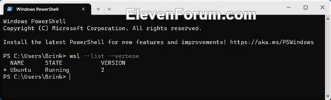 List Installed Windows Subsystem For Linux Wsl Distros In Windows 11 Windows 11 Forum