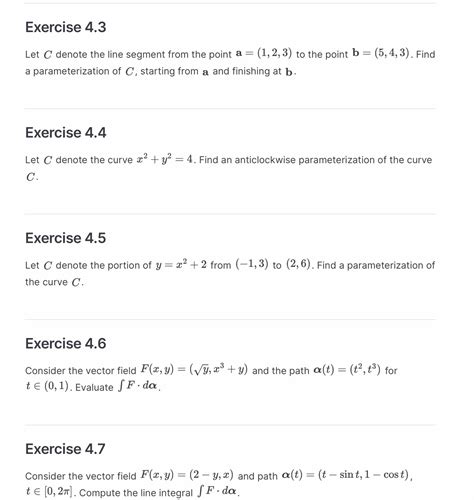 Solved Exercise Let C Denote The Line Segment From The Chegg