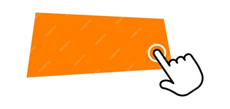 Premium Vector Click Button With Cursor Web Design Element Vector Illustration