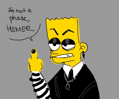 Emo Bart Simpson Drawception