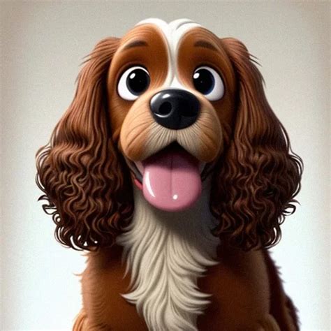 Animated Happy Cocker Spaniel Tv Character Free Ai Art Generator