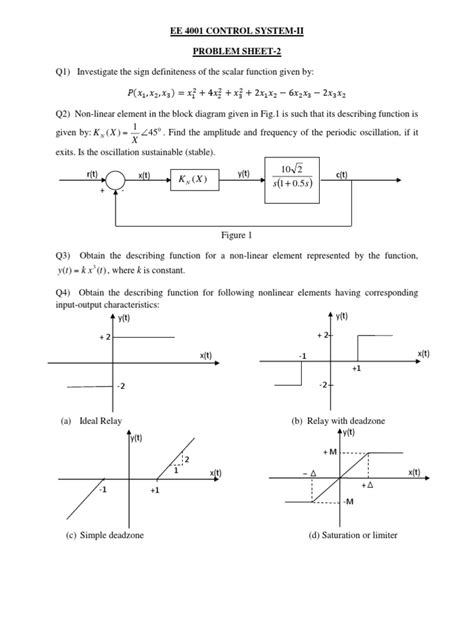 problem sheet 2 pdf systems theory applied mathematics