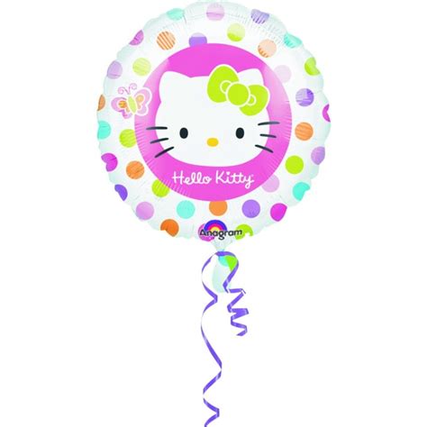 Globos De Foil 18 Hello Kitty Lunares Globodecoes